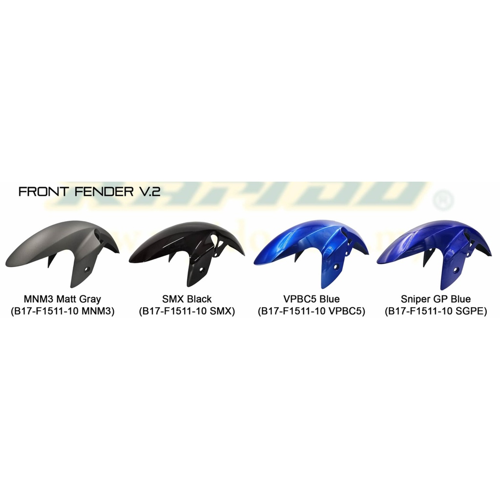 RAPIDO YAMAHA Y15ZR MUDGUARD FRONT FENDER V2 WITH BRACKET SET TO COVERT Y15ZR V1 TO V2 | Shopee ...