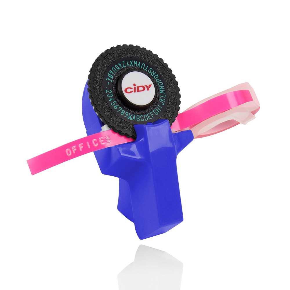 Mini Portable Manual Label Maker DIY 3D Embossing Label Writer Printer ...