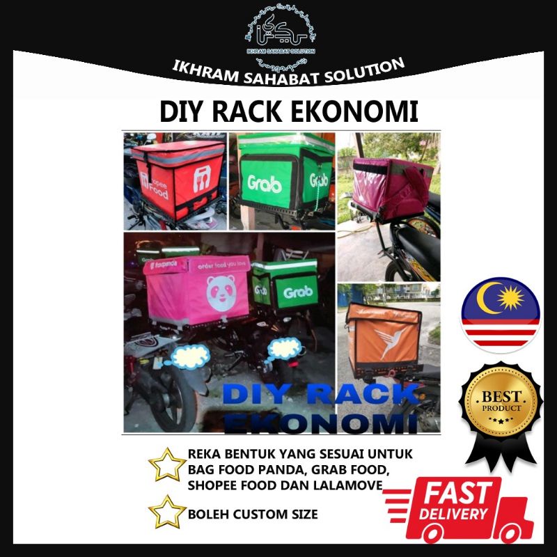 DIY FRAME RACK DELIVERY BEG PALING MURAH DAN RINGAN | Shopee Malaysia