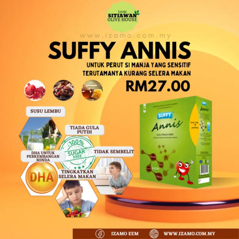 SUSU SUFFY ANIS 500G- Susu Berkhasiat Kaya Dengan Madu, Delima dan ...