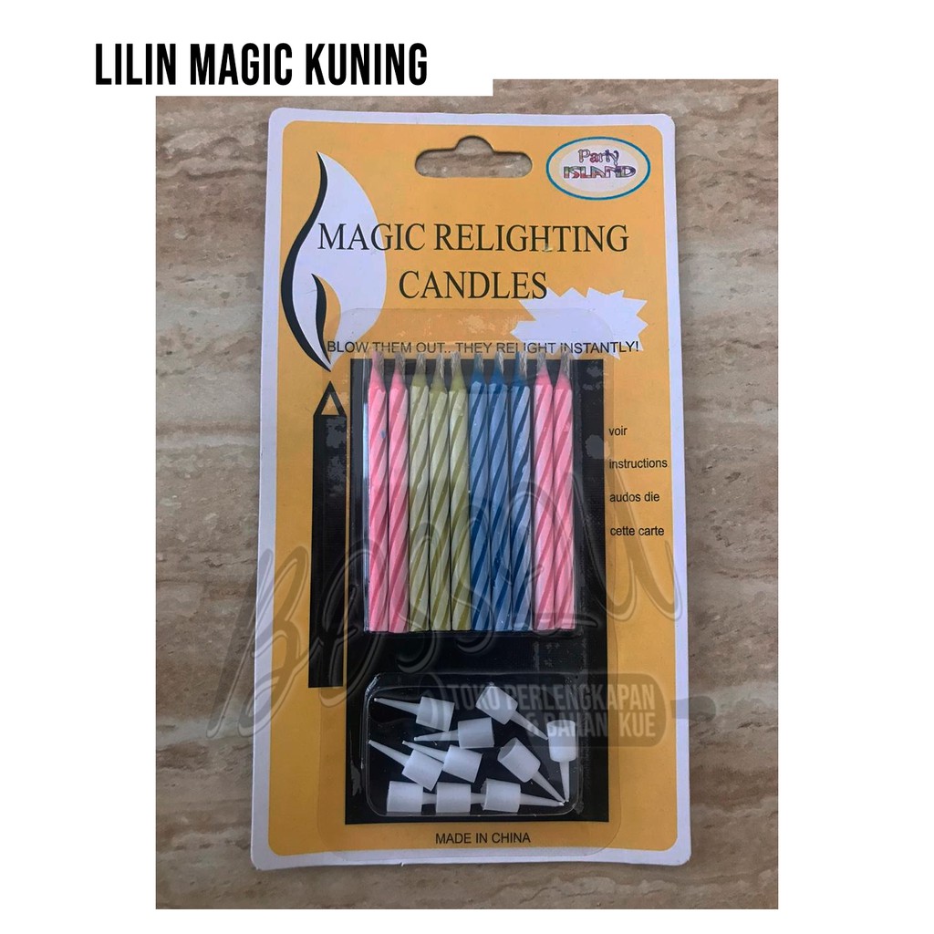 LILIN Yellow MAGIC CANDLE | Shopee Malaysia