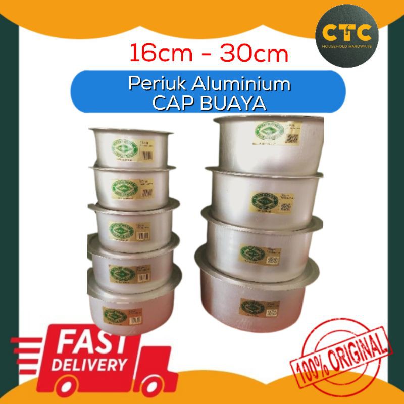 Periuk Aluminium CAP BUAYA / Periuk Cap BUAYA Tebal / Aluminium Pot ...