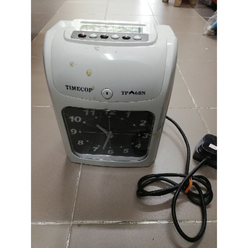 Punch card machine Timecop mesin punch attendance time recorder (2hand ...
