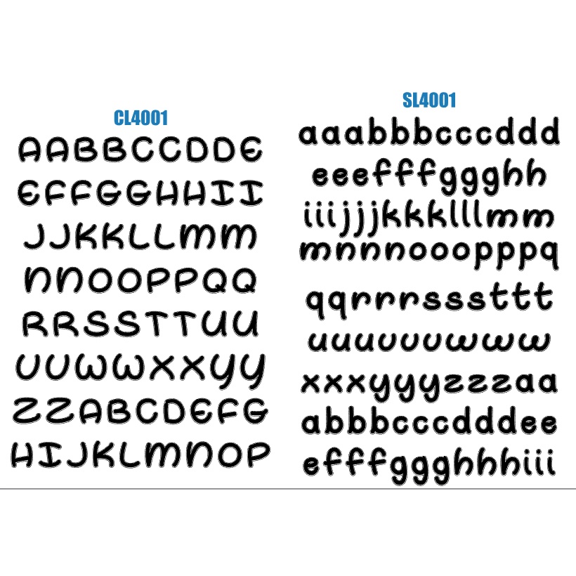 Sticker Huruf Alphabet Letter for Surprise Balloon and Box (A4 Size ...
