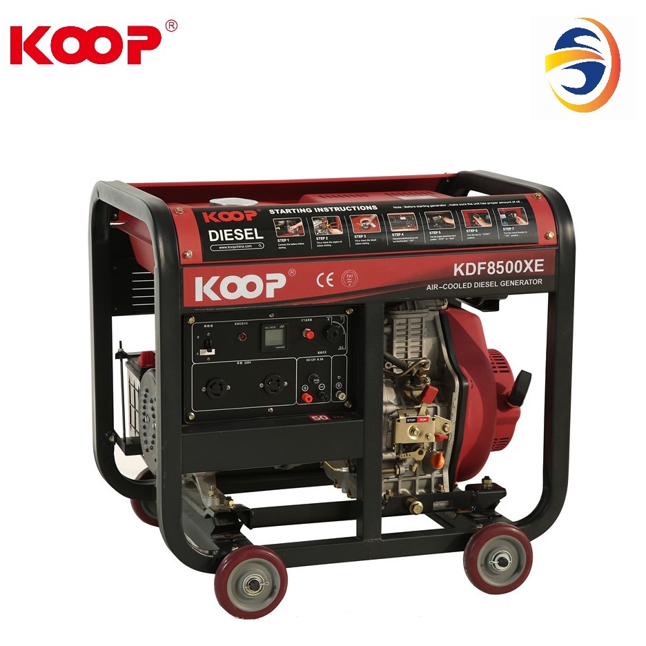 KOOP KDF8500XE 6KW DIESEL GENERATOR (ELECTRIC START, BATTERY INCLUDED ...