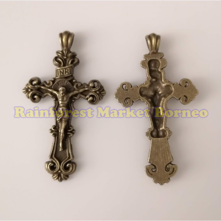 RMC6051 Crucifix Cross Rosary Parts 🇲🇾 3pcs DIY Jewelry Making Holy ...