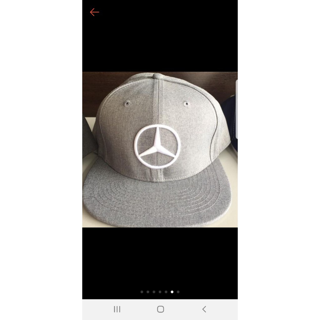 Grey Snapback Cap by Mercedes | Shopee Malaysia