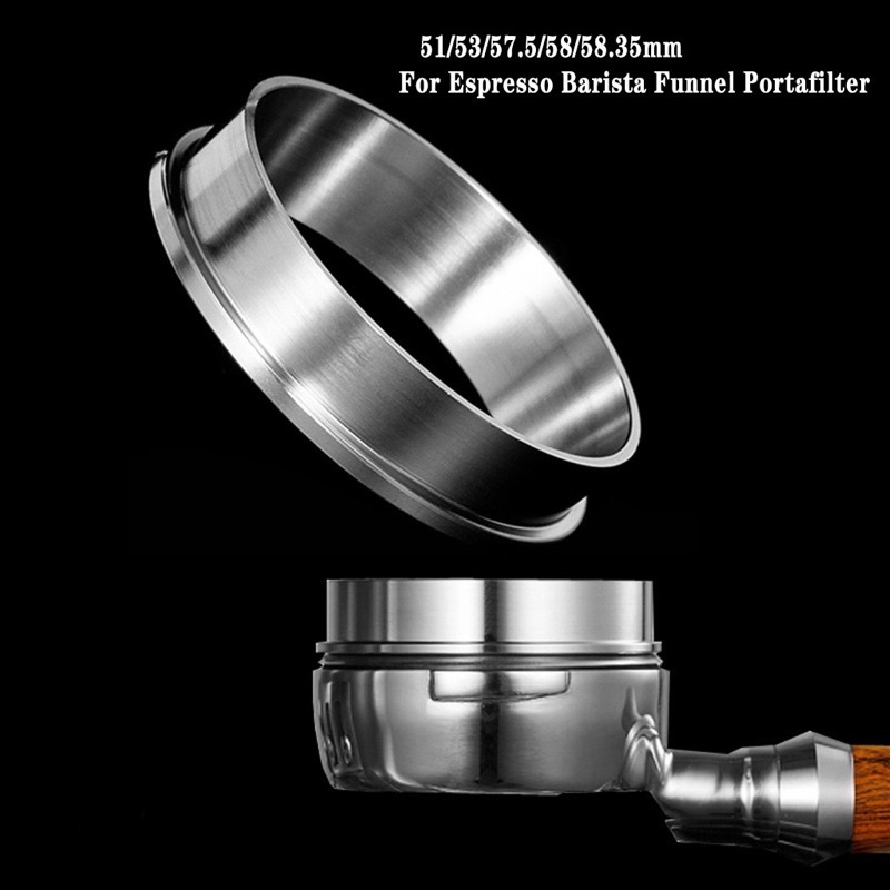 Stainless Steel Coffee Espresso Dosing Funnel Ring Catcher Fits for 51 ...