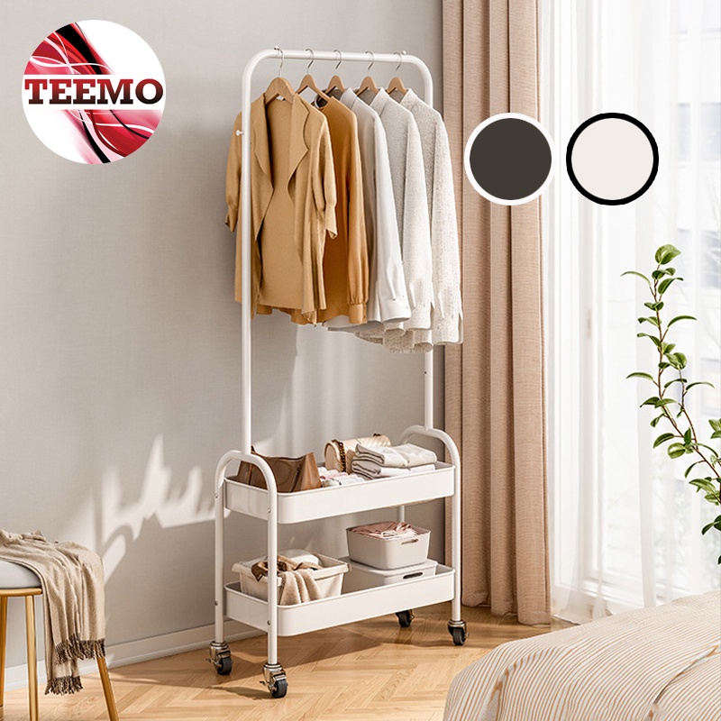 Teemo Hanger Bedroom Floor Ceiling Movable Coat Clothes Storage And ...