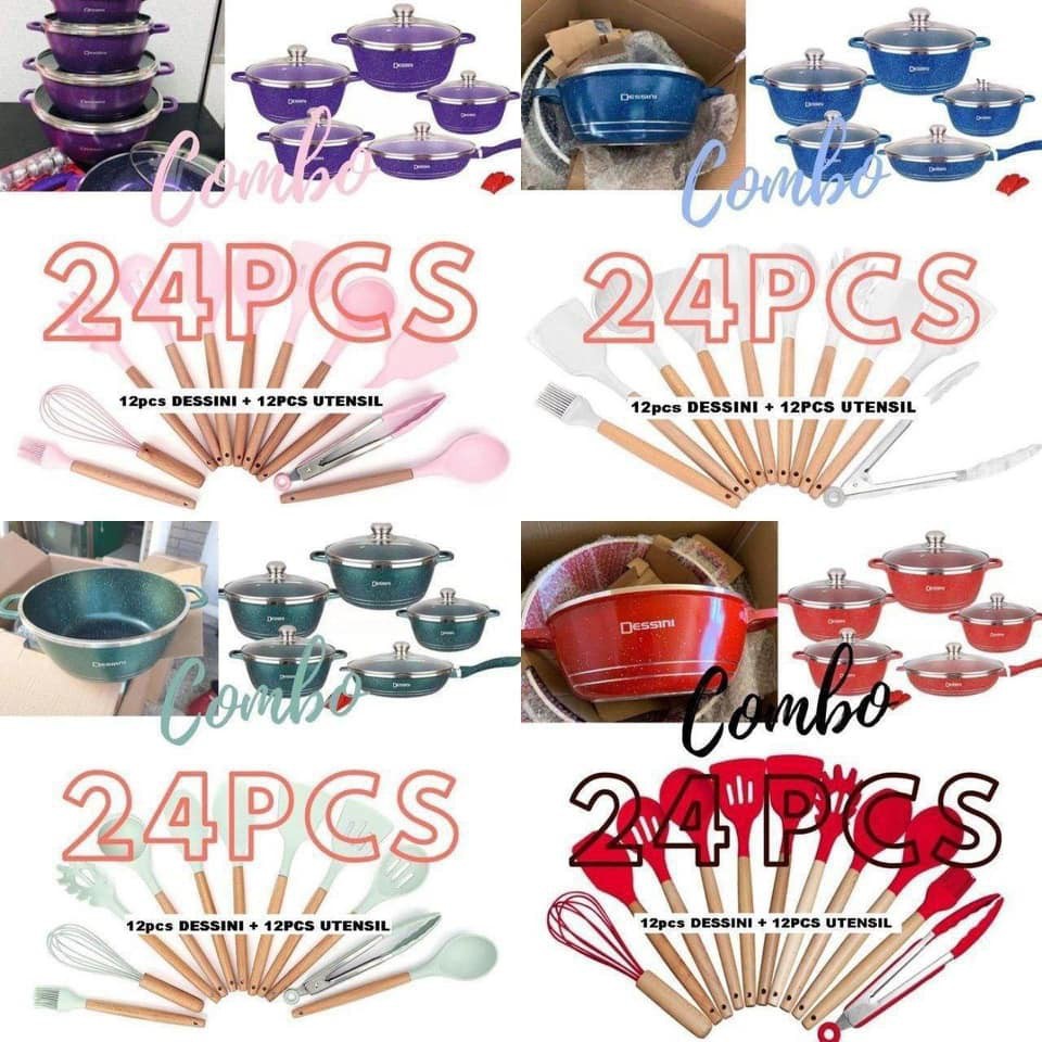 🔥 Dessini & Senduk Viral 24 Pcs 🔥 | Shopee Malaysia