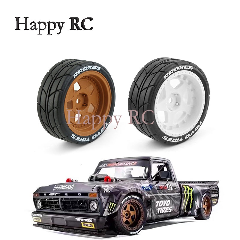 4pcs 1:10 RC Drift Car Tires Wheel for 1/10 Model Car Rally Universal ...