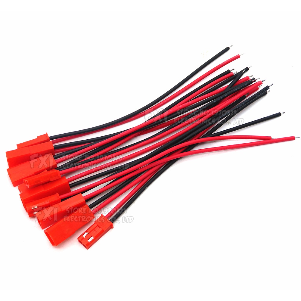 JST Connector Plug Cable Male + Female for RC Battery 10CM 20CM 30CM | Shopee Malaysia