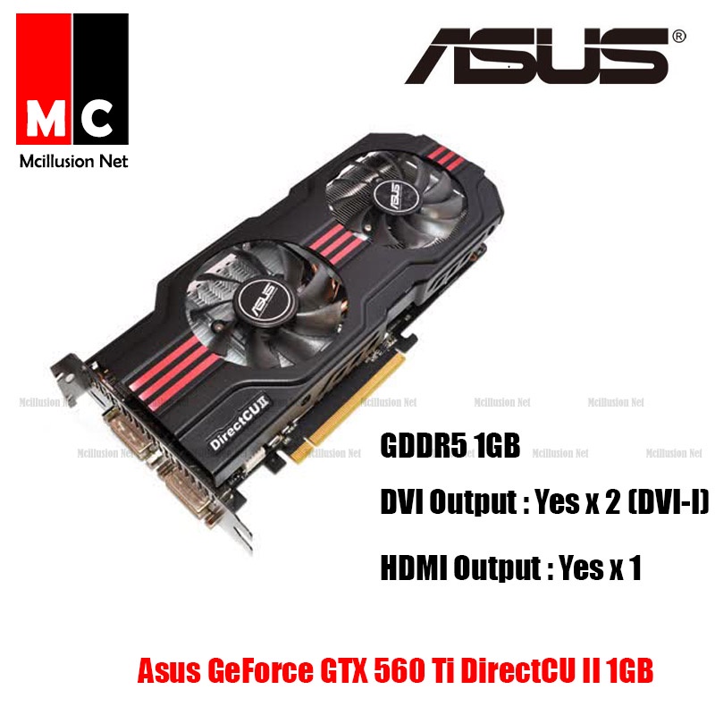 [USED] Asus Graphics Card GeForce GTX 560 Ti DirectCU II 1GB display Card | Shopee Malaysia