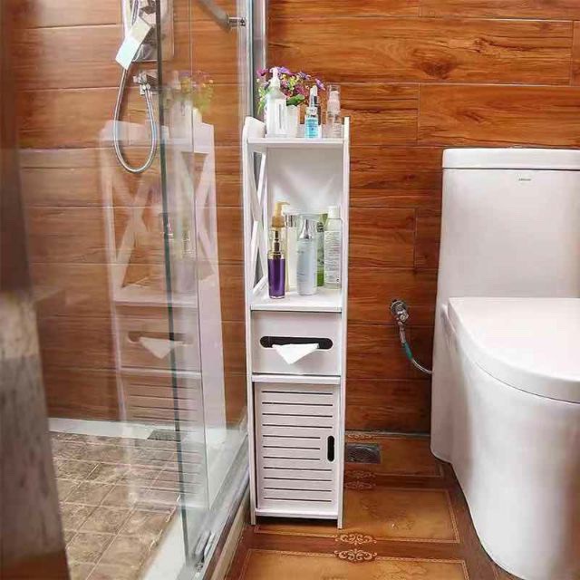 Bathroom Storage Cabinet Keep Toilet sanitary storage rack floor locker ...