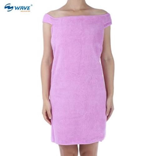 WAVE SWIMMING BATH ROBE TOWEL WEARABLE SUIT (PURPLE) | Shopee Malaysia