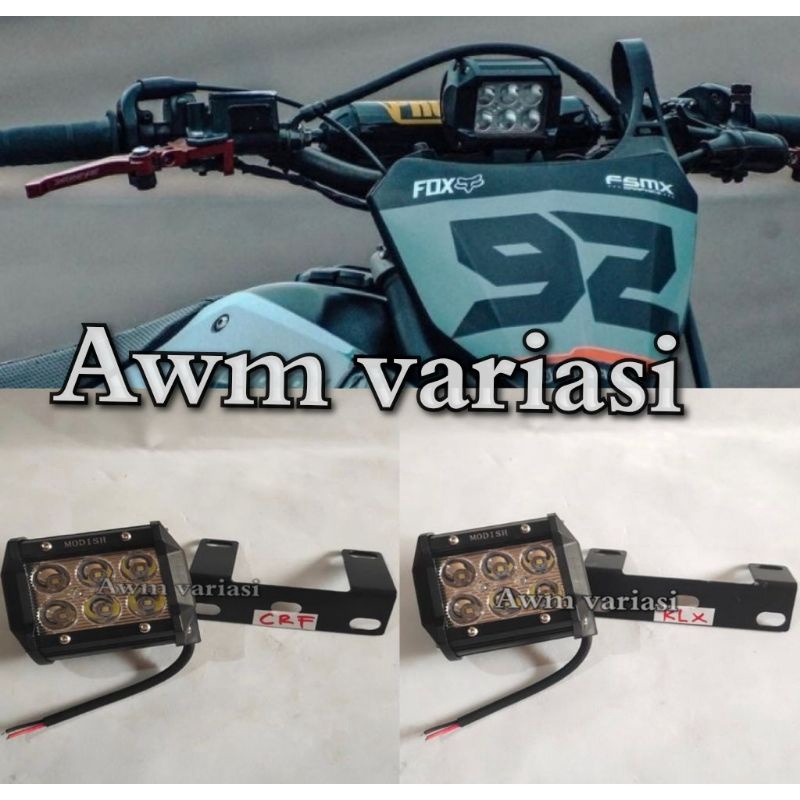 FRONT LED LIGHT PACKAGE 6,12,18,24 POINTS + CRF KLX VIAR KTM HEADLIGHT ...