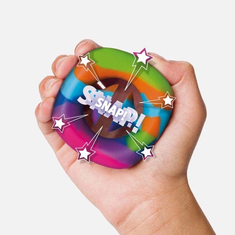 🎁[🇲🇾]New Squeeze snap sensory tool fidget toy autism hand strength play ...