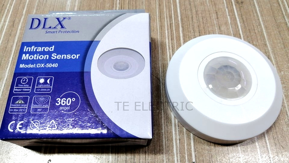 DLX DX-5040 360 DEGREES ANGLE SURFACE MOUNTED INFRARED MOTION SENSOR | Shopee Malaysia