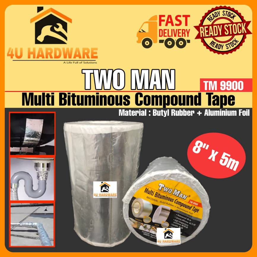 (8" X 5M) Multi Bituminous Compound Tape/Waterproof Adhesive Repair ...