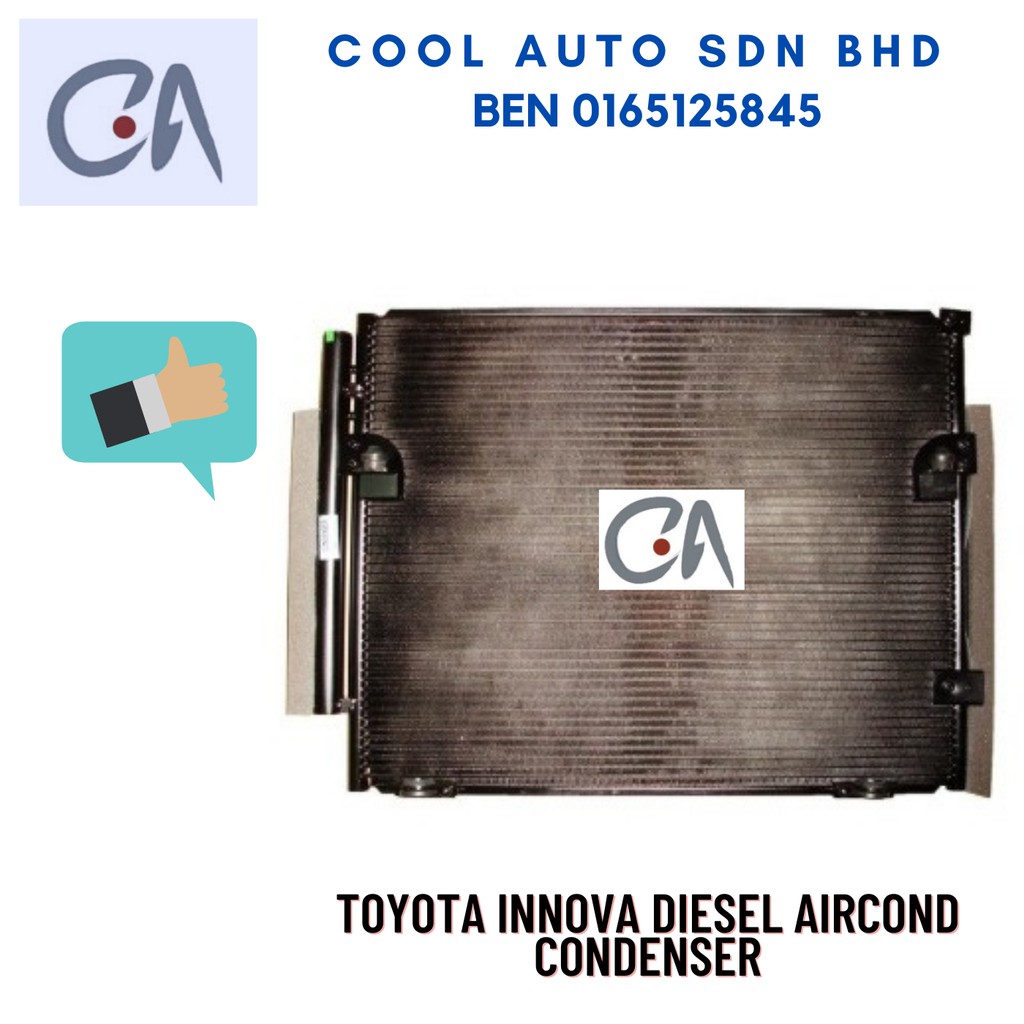 🔥READY STOCK 🔥TOYOTA INNOVA DIESEL AIRCOND CONDENSER (WITH RECEIVER ...