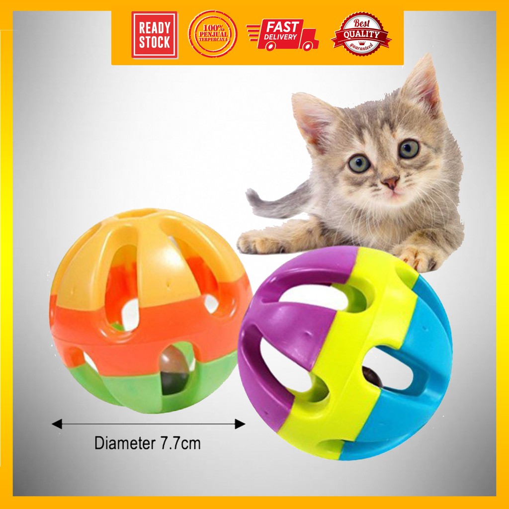 Multicolour Pet Ball Bell / Bola Kucing / Mainan Kucing / Cat Ball ...