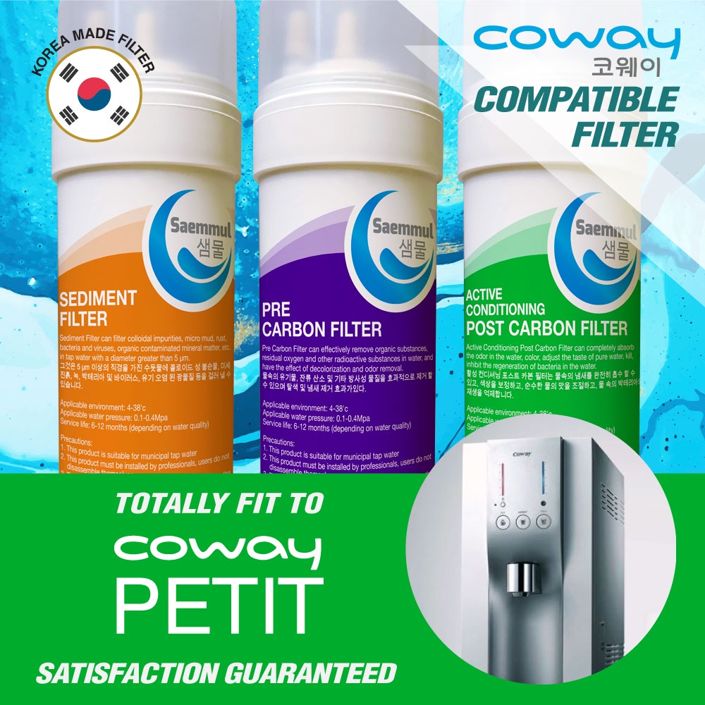 COMPATIBLE FILTER FOR COWAY PETIT BY Halal Certified Korean Saemmul ...