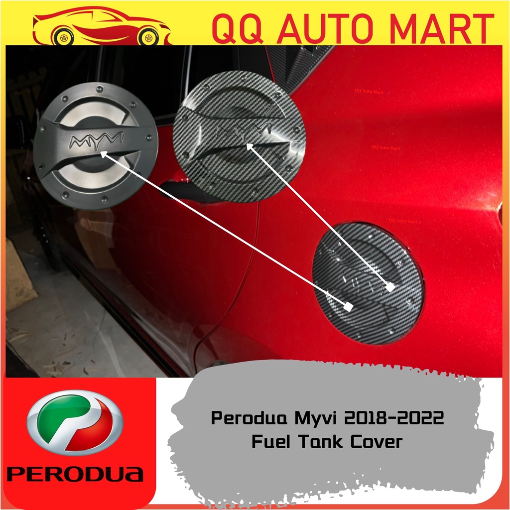 Perodua Myvi 2018-2022 Fuel Tank Cover Carbon/Mat Black | Shopee Malaysia