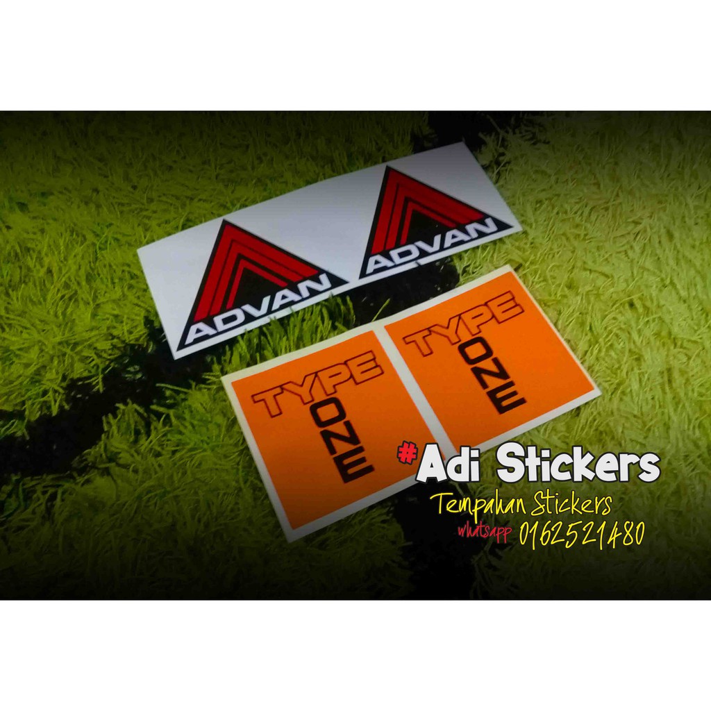 Sticker fender type one dan advan untuk jentera HONDA #sticker #honda # ...