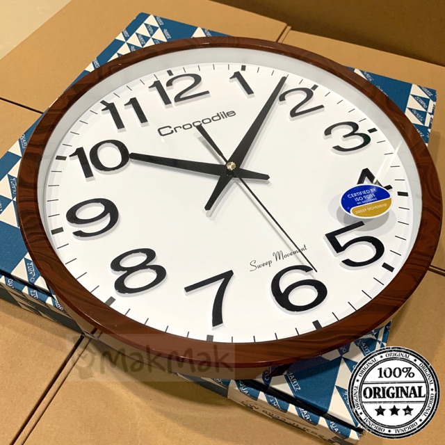 [100% Original] 35 x 4.2 cm depth CROCODILE CW 8933 JLKS2 Wall Clock ...