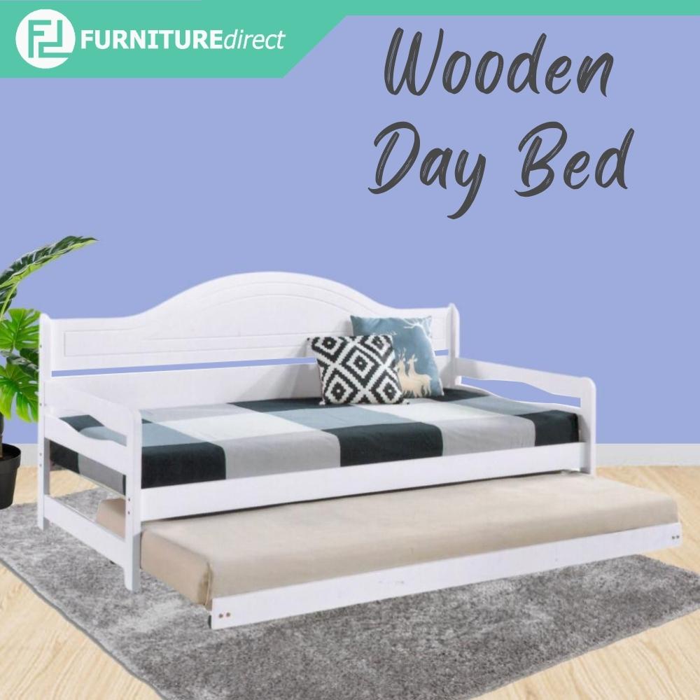 Furniture Direct KEISHA Solid Wood single size pull out bed frame Day ...