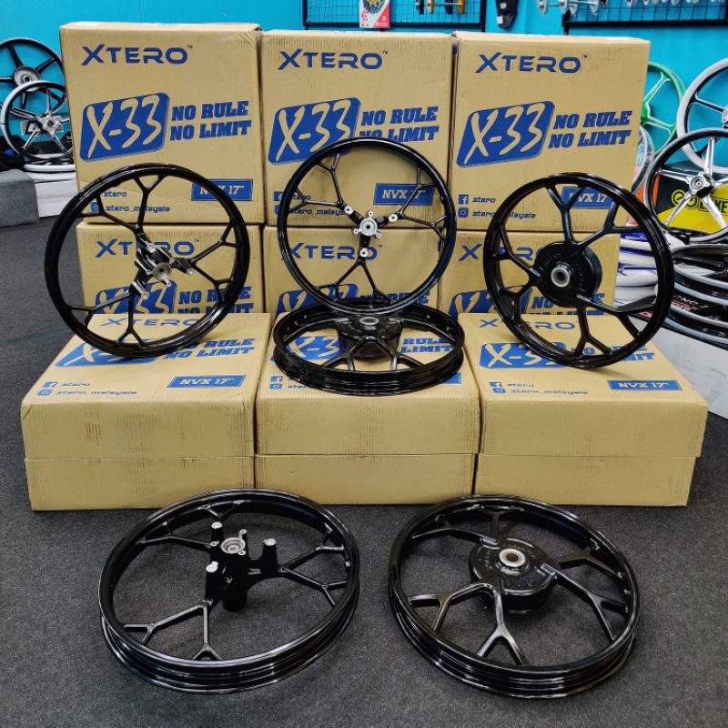 SPORT RIM XTERO PNP NVX V1 V2 BLACK ORIGINAL XTERO MALAYSIA | Shopee ...