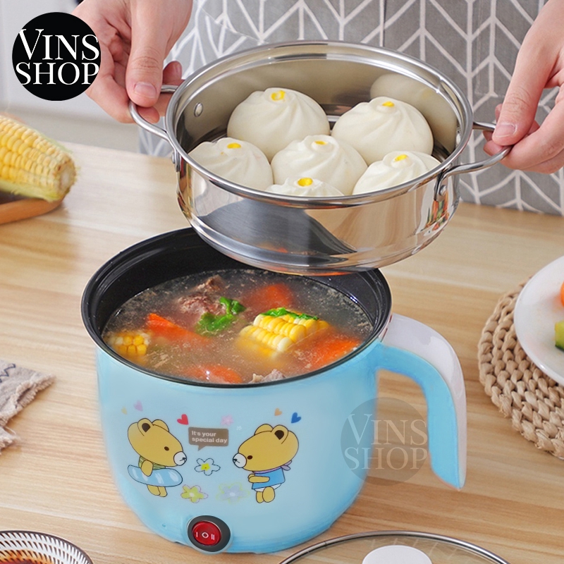 VINS Double Layer Mini Electric Cooker Cook Rice Steam Pau Boil Soup ...