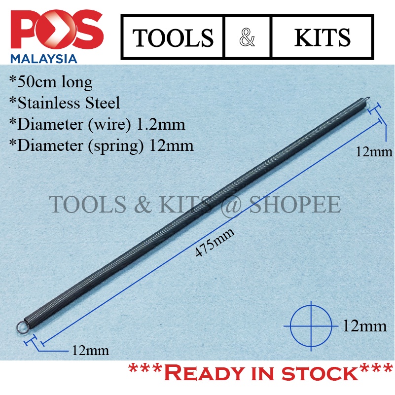 High Tension Stainless Steel Long Spring with Hook Flexible Extensional ...