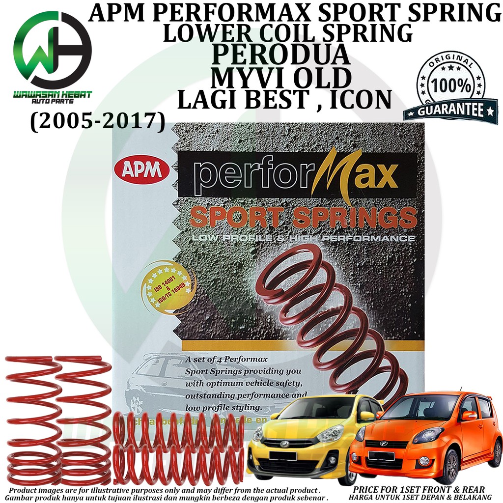 Perodua Myvi Old , Lagi Best , Icon Lower Coil Spring , Sport Spring ...