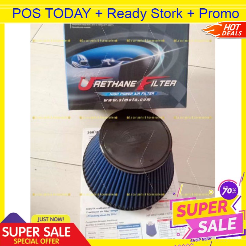Simota Urethane 360 Original Open Pod Air Filter 原装 360° 空气过滤器 通用 Wira ...