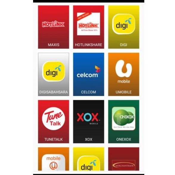 Reload Topup All Telco RM5 - RM100 | Shopee Malaysia