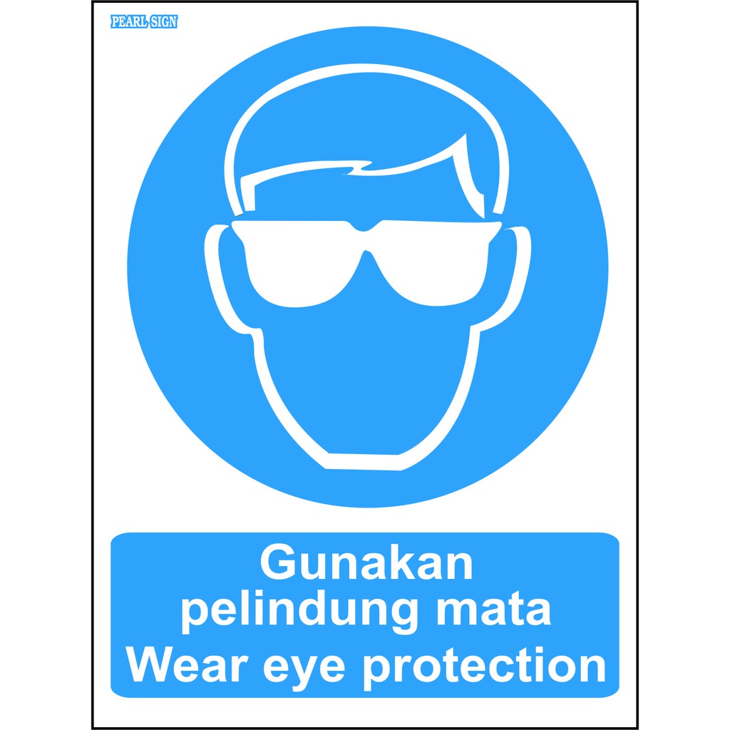 Safety Glass Sign Eye Protection Safety Sign – Make Safety Visible
