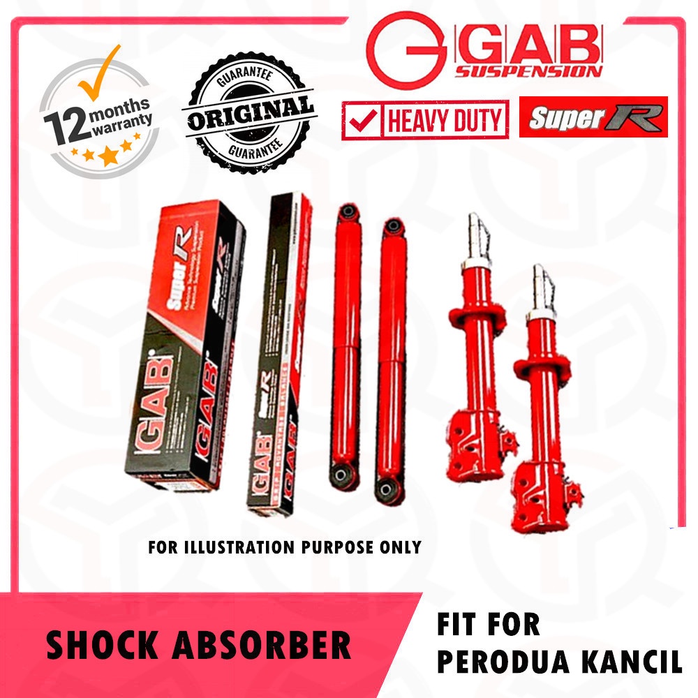 (RED) PERODUA KANCIL GAB SUPER R PREMIER SPORT ABSORBER (HEAVY DUTY) (2 ...