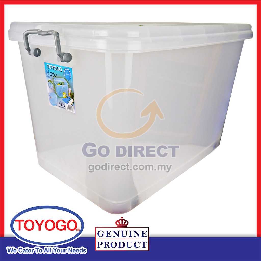 TOYOGO 64L Storage Box Plastic Storage Space Saving Home Office Clothes ...