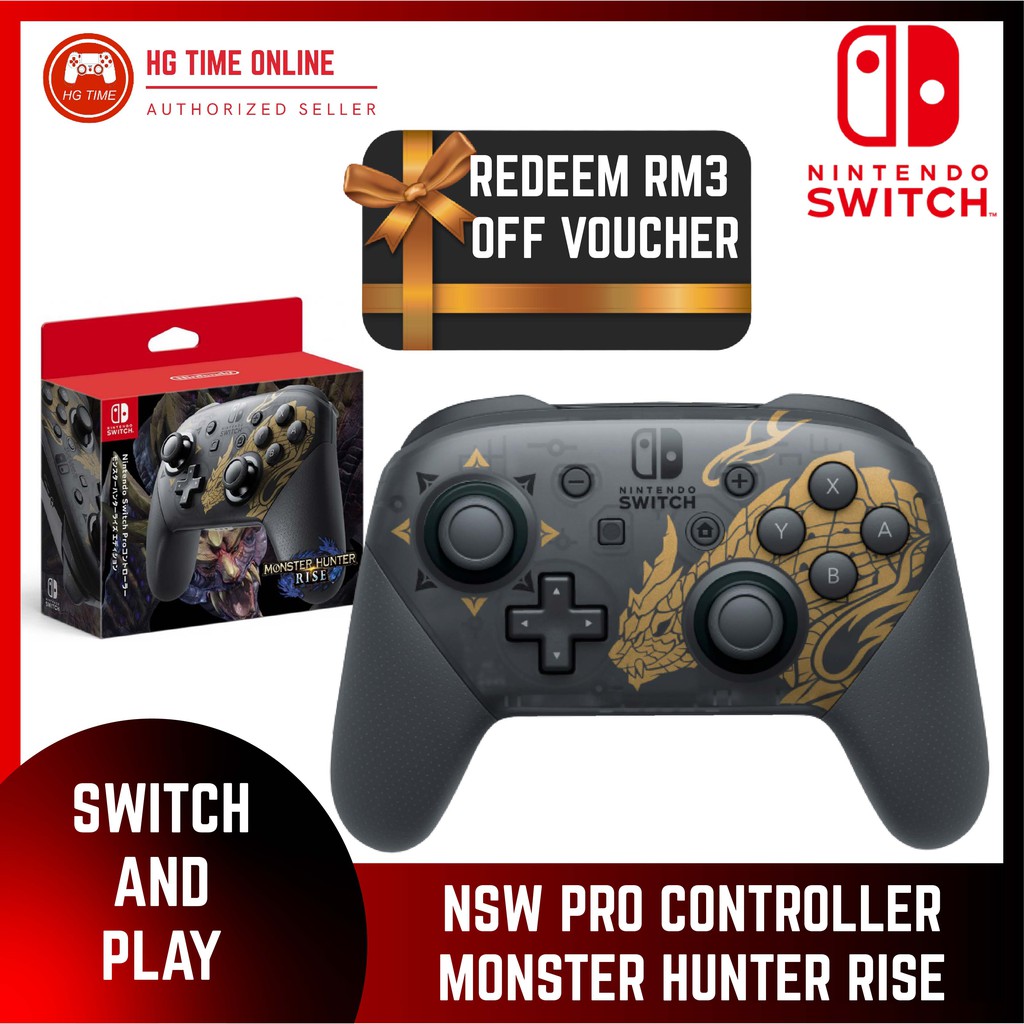 Nintendo Switch Monster Hunter Rise Pro Controller | Shopee Malaysia
