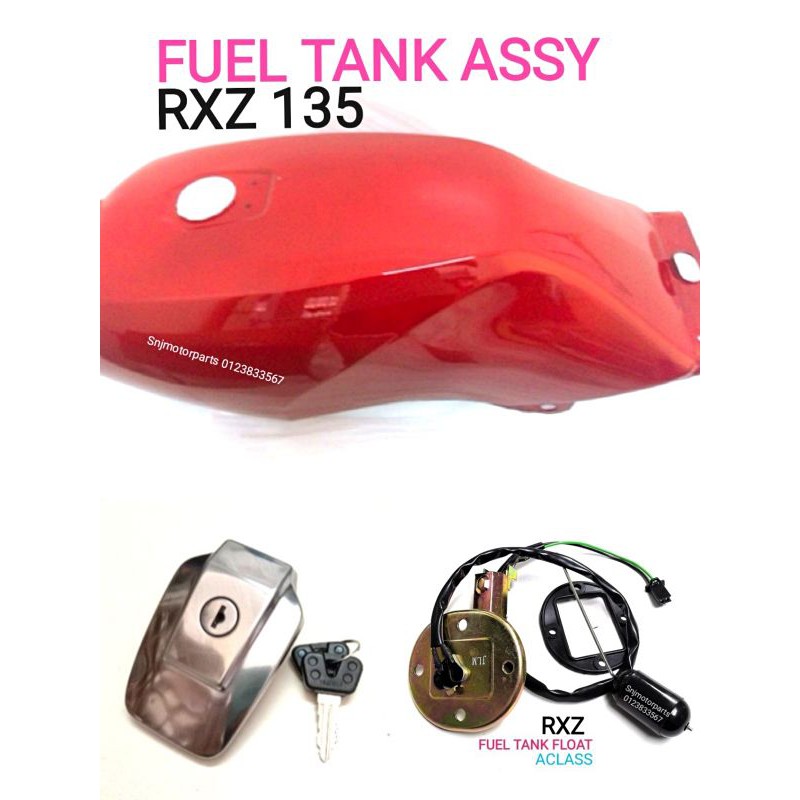 ( NO COLOUR ) RXZ 135 FUEL TANK ASSY. + TANK FLOAT + TANK CAP (COMBO ...