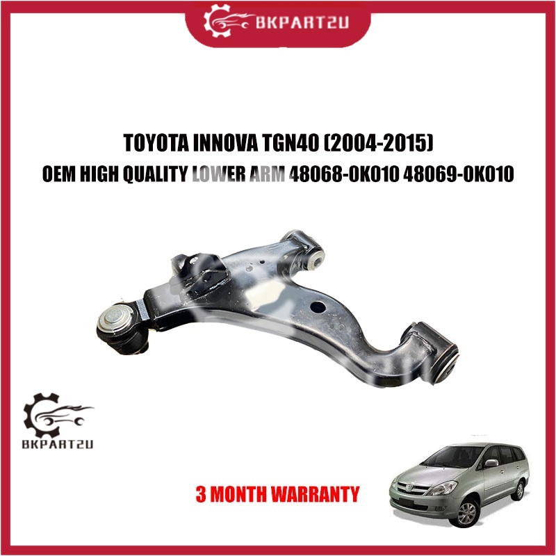 TOYOTA INNOVA TGN40 (2004-2015) LOWER ARM 48068-0K010 48069-0K010 MADE ...