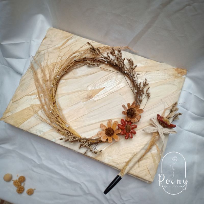 Guest BOOK/GUEST BOOK/ RUSTIC WEDDING BOOK | Shopee Malaysia