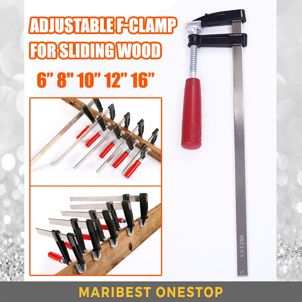 6”/8"/10”/12”/16" Adjustable F-Clamp for Sliding Wood | Shopee Malaysia
