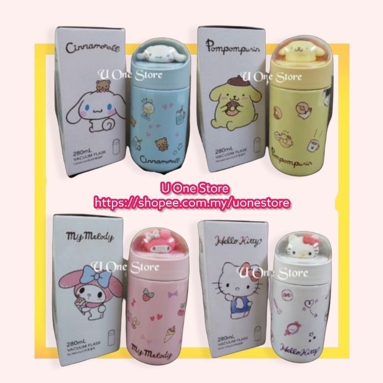 Uonestore Miniso Sanrio Characters Vacuum Flask My Melody Hello Kitty ...