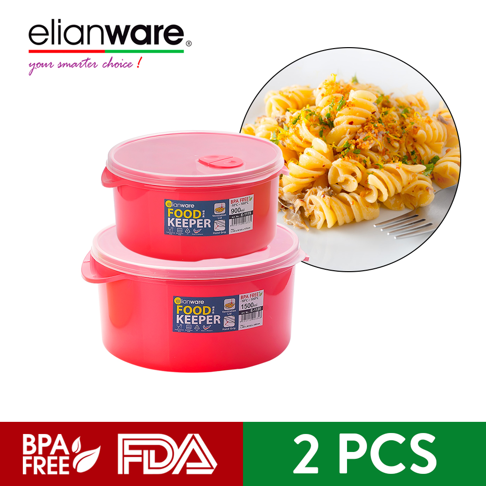 Elianware 2 Pcs BPA Free Special Food Keeper Set Microwavable Food ...