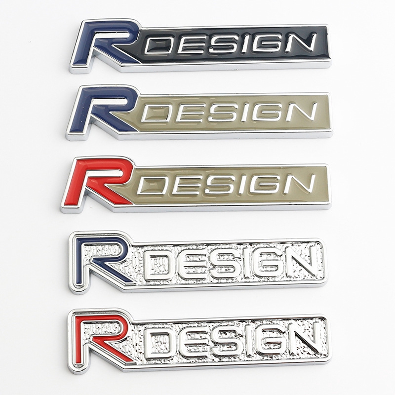R RDESIGN Car Sticker Suitable for VOLVO Metal Body Sticker R design ...