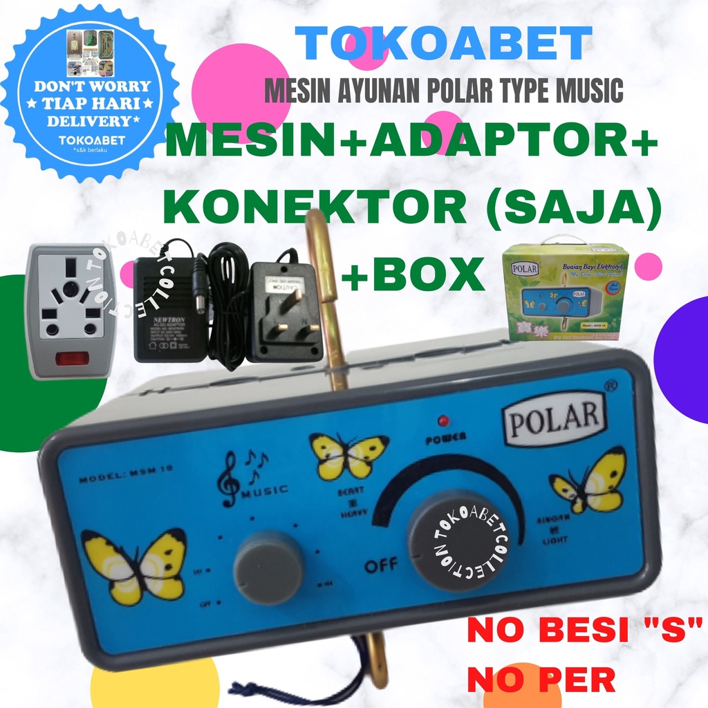 MESIN Custom POLAR MUSIC Baby Swing Machine Variation+ Adapter+ ...