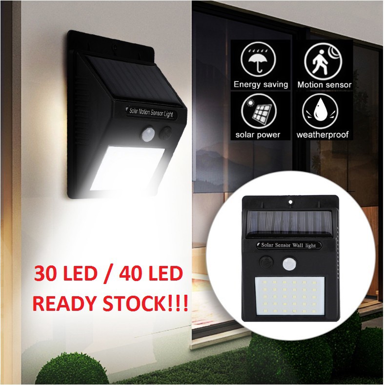 (READY STOCK) 🎁 LAMPU JIMAT TENAGA Solar Power Motion Sensor Waterproof ...