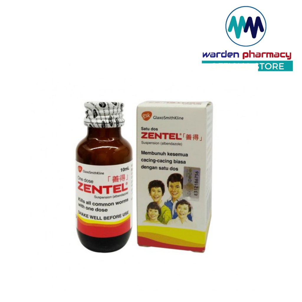 Zentel Suspension Albendazole 400MG/10ML | Shopee Malaysia